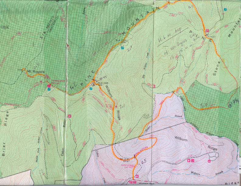 Mount Rodgers hike Help